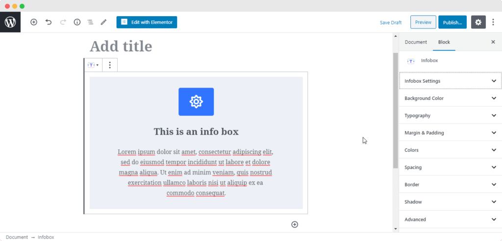 EB Infobox - Essential Blocks