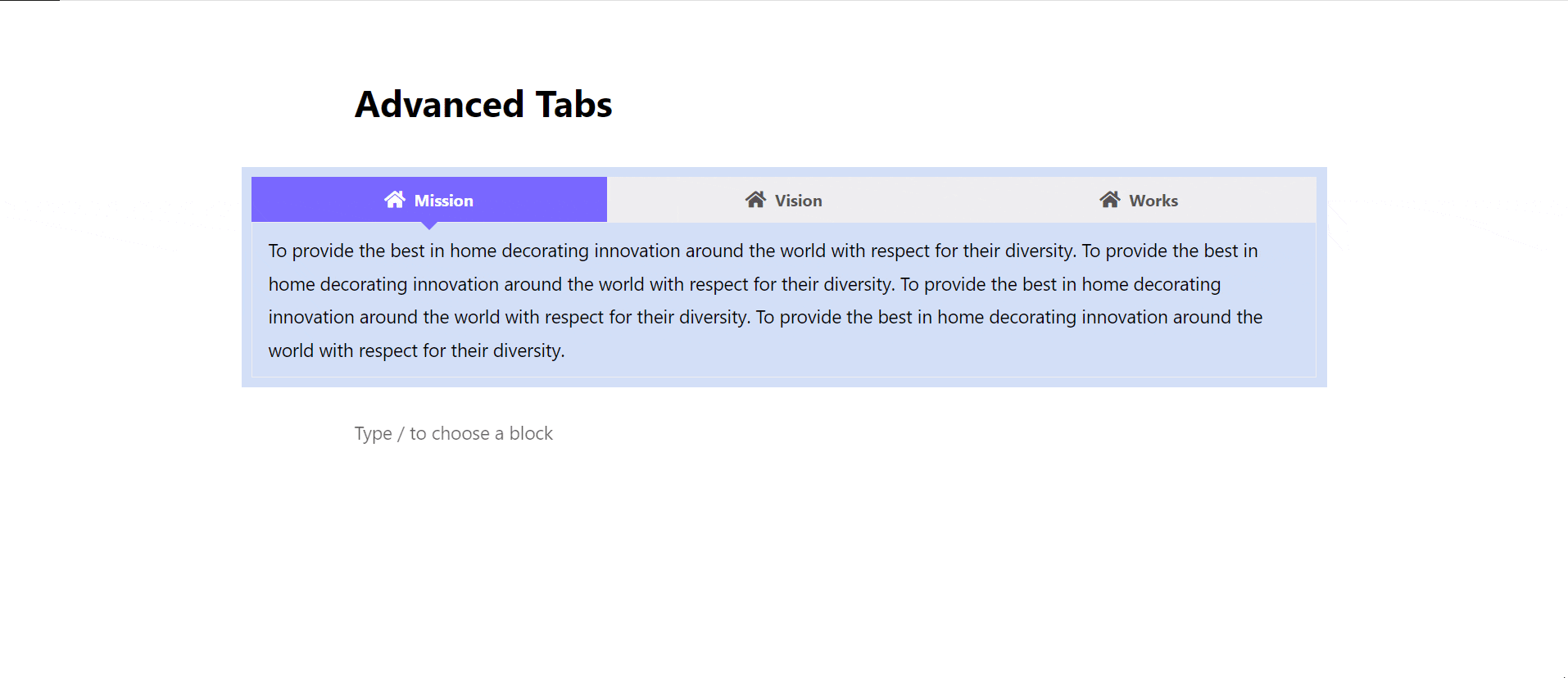 EB Advanced Tabs - Essential Blocks