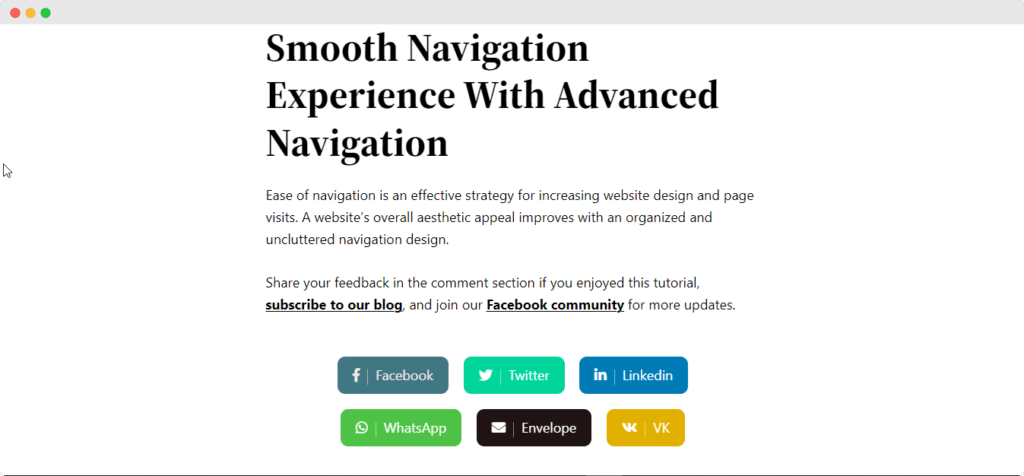 EB Social Share - Essential Blocks