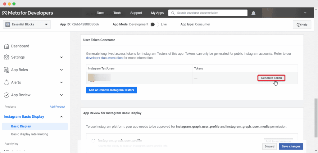 How To Retrieve Instagram Access Token For Essential Blocks ...
