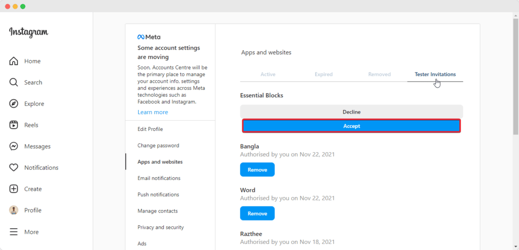 How To Retrieve Instagram Access Token For Essential Blocks ... How To Retrieve Instagram Access Token For Essential Blocks ...