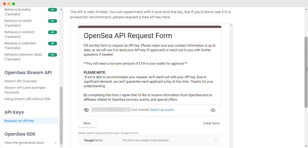 How To Retrieve OpenSea NFT API With Essential Blocks? - Essential Blocks