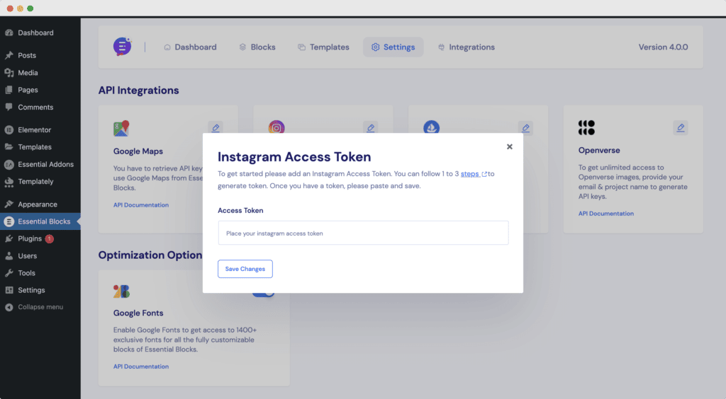 How To Retrieve Instagram Access Token For Essential Blocks ...
