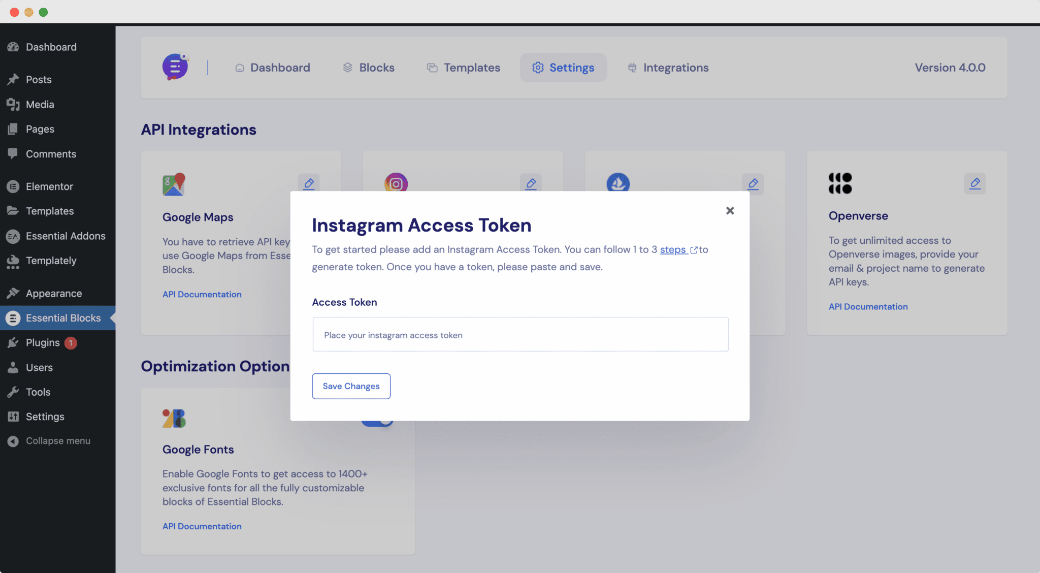 How To Retrieve Instagram Access Token For Essential Blocks ...