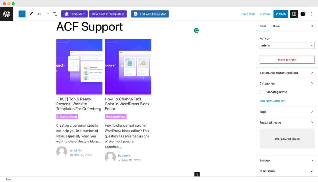 How To Configure ACF Support For Gutenberg Blocks? - Essential Blocks