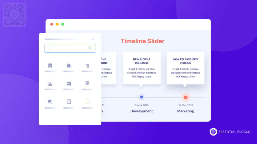 New Block: Introducing Timeline Slider For Gutenberg With Essential ...