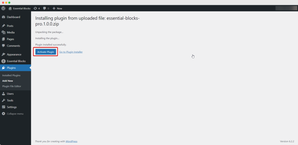 How To Install And Activate Essential Blocks PRO? - Essential Blocks
