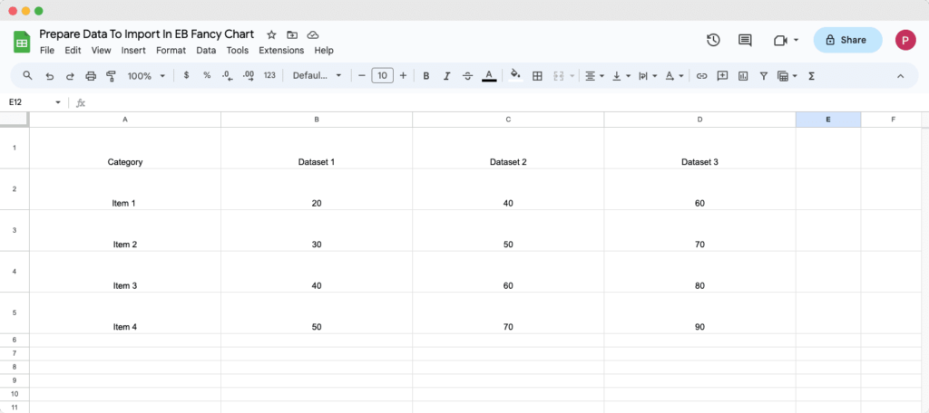 How To Prepare Data For Fancy Chart To Upload Via CSV, JSON, And Google ...