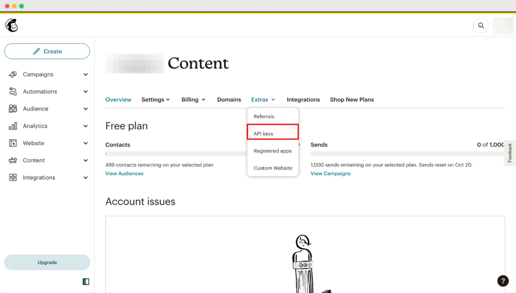 How To Generate Mailchimp API Keys? - Essential Blocks