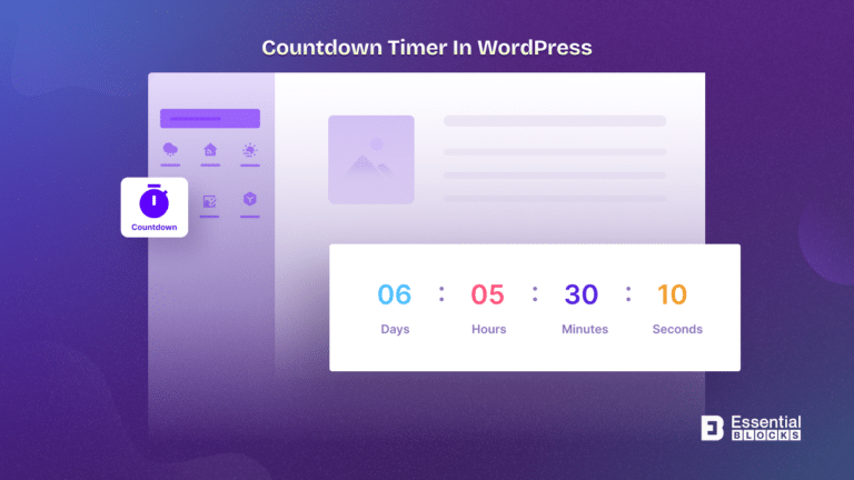 How To Add A Countdown Timer In WordPress - 3 FREE Ways - Essential Blocks