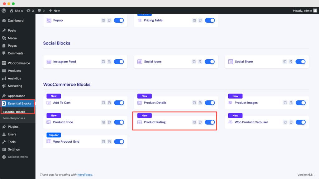 EB Woo Product Rating - Essential Blocks