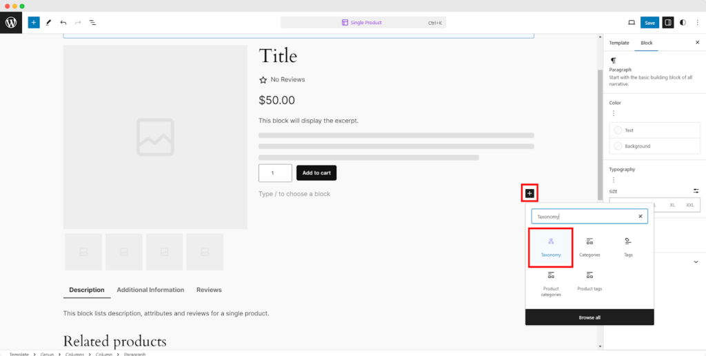 EB Taxonomy - Essential Blocks