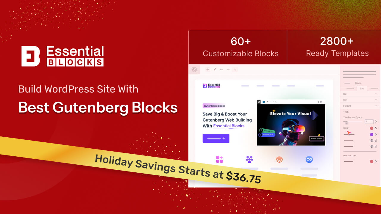 Essential Blocks For Gutenberg: Ultimate Blocks Library For Gutenberg