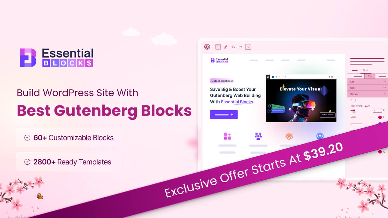 Essential Blocks For Gutenberg: Ultimate Blocks Library For Gutenberg