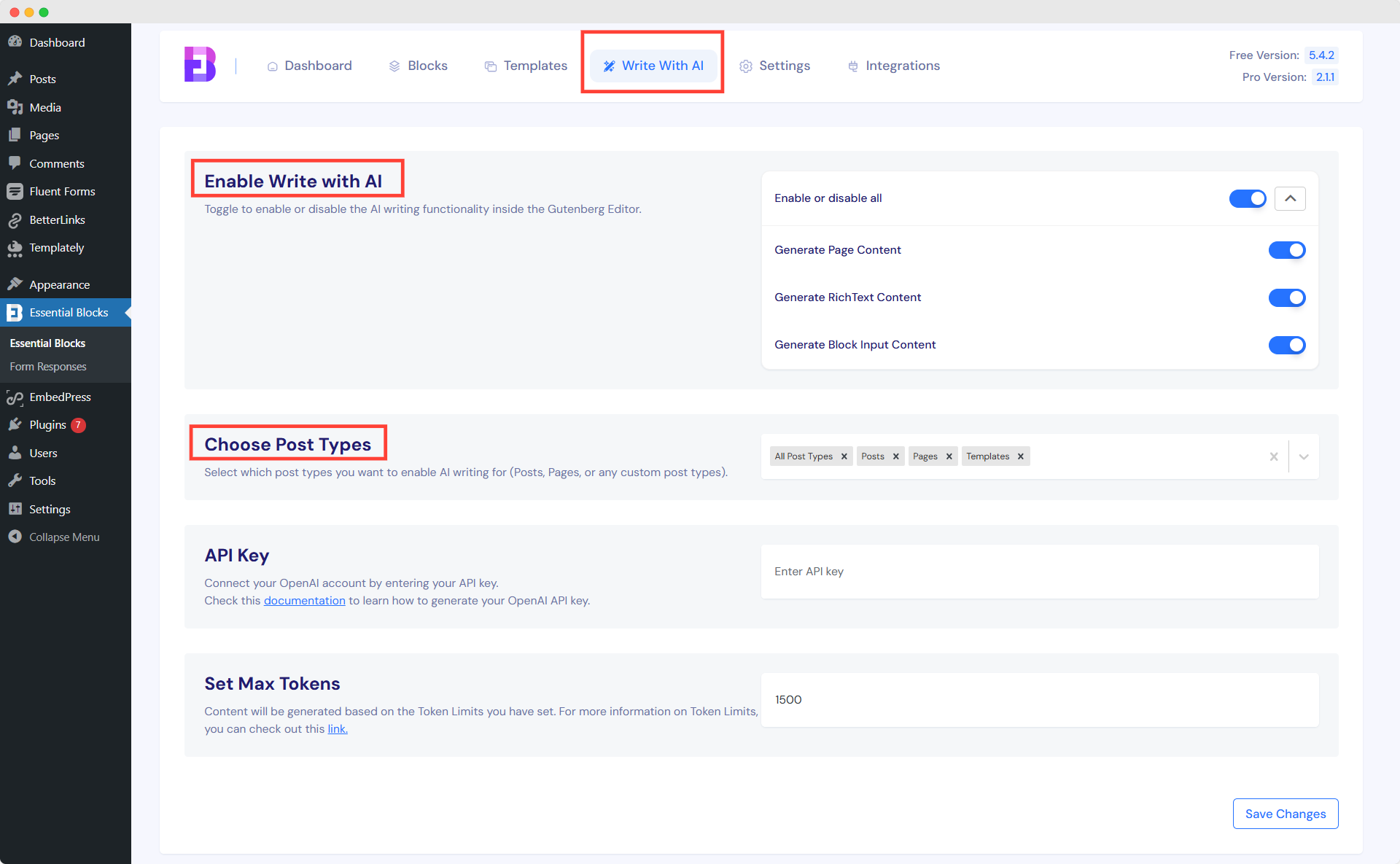 How To Generate AI Content In RichText & Input Fields Using Essential Blocks - Essential Blocks